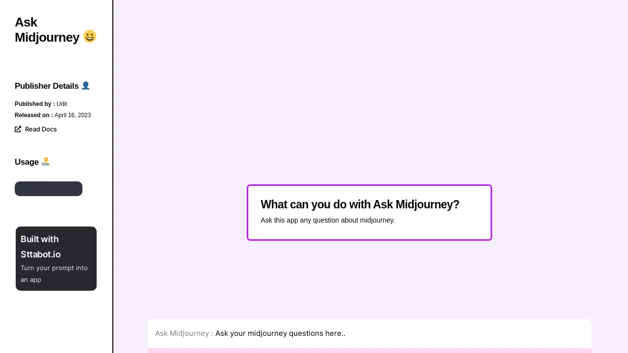 Ask MIdjourney - BestofAI